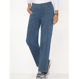 Bequeme Jeans Classic Basics, Damen, Gr. 38, Normalgr&ouml;&szlig;en, blau (blau, bleached), 81% Baumwolle, 17% Polyester, 2% Elasthan, unifarben, Jeans