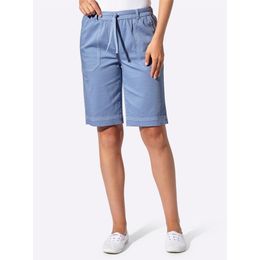 Jeansbermudas Classic Basics, Damen, Gr. 38, Normalgr&ouml;&szlig;en, taubenblau, 98% Baumwolle, 2% Elasthan, unifarben, kurz, Jeans