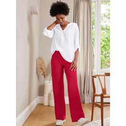 Bequeme Jeans Inspirationen, Damen, Gr. 38, Normalgr&ouml;&szlig;en, rot, 96% Baumwolle, 4% Elasthan, unifarben, lang, Jeans
