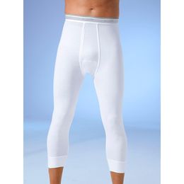 Lange Unterhose Bugatti, Herren, Gr. 6, 1 Stk., wei&szlig;, 100% Baumwolle, Unterhosen Lange Unterhose