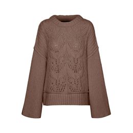 V&eacute;ro Moda VERO MODA Pullover 'MORNA' Damen Gr&ouml;&szlig;e M braun