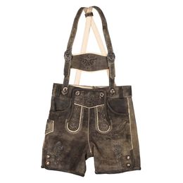 Isartrachten Lederhose in Dunkelbraun - 32% | Gr&ouml;&szlig;e 80 | Kindertrachtenmode