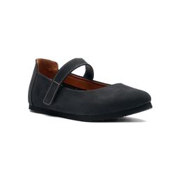 Comfortfusse Leder-Spangenballerinas in Schwarz - 65% | Gr&ouml;&szlig;e 38 | Damen-ballerinas