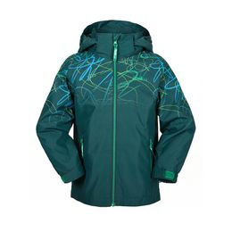 Peek U Regenjacke "Lev" in Dunkelgr&uuml;n - 44% | Gr&ouml;&szlig;e 116 | Kinder-outdoor-jacken
