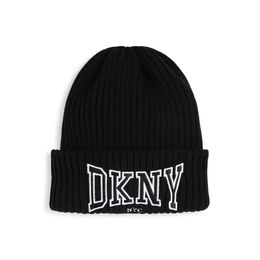 DKNY Strickm&uuml;tze in Schwarz - 33% | Gr&ouml;&szlig;e 116-152 | Kindermuetzen