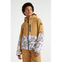 O`Neill O'Neill Ski-/ Snowboardjacke in Hellbraun/ Grau - 65% | Gr&ouml;&szlig;e 116 | Kinder-outdoor-jacken