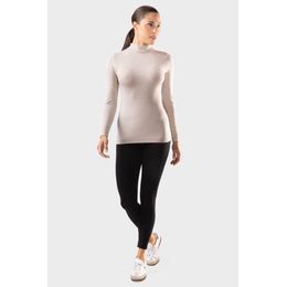 Iron-ic Funktionsshirt"IRN 1.0 HIRCUS" in Creme - 53% | Gr&ouml;&szlig;e M/L | Damen-outdoor-tops-shirts
