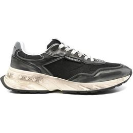 Dsquared2 Low-Top Sneaker - Low-Top Sneakers In Cotton-Calfskin Blend - Gr. 41 (EU) - in Bunt - f&uuml;r Damen