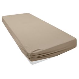 OTTO HOME Spannbettlaken &raquo;Cremona Comfort&laquo; In Qualit&auml;ten: Baumwolle/Elasthan oder Biber, Matratzen bis 20 cm H&ouml;he beige Obermaterial: 100%...