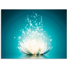 Artland Wandbild &raquo;Magie der Lotus-Blume&laquo; Blumen 1 Stk. tlg. als Alubild, Leinwandbild, Poster in verschied. Gr&ouml;&szlig;en Farbe Bild(er): blau