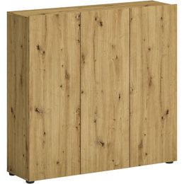 Inosign Schuhschrank &raquo;MISTER- Schuhregal, Made in Italy, 12 F&auml;cher, 10 Einlegeb&ouml;den&laquo; Breite 120 cm, h&ouml;he 114 cm, Holzdekor in matter Ausf&uuml;hrung beige 