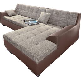 DOMO collection Ecksofa &raquo;Treviso viele Bez&uuml;ge, auch in Cord, L-Form, B/T/H: 267/80/83 cm&laquo; mit Bettfunktion, inkl. Zierkissen, Unser Dauertiefpreis...