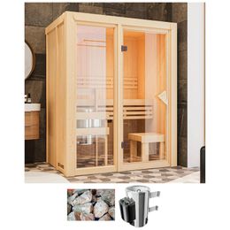 Karibu Sauna &raquo;Alani 1&laquo; Ofen 3, 6 kW intgr. Strg natur