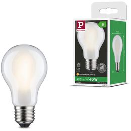 Paulmann LED-Leuchtmittel &raquo;Eco-Line Filament 230V LED Birne E27 470lm 2, 5W 3000K dimmbar Matt&laquo; E27 1 Stk. Warmwei&szlig; wei&szlig;