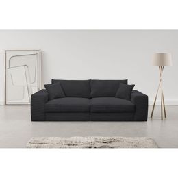 WERK2 Big-Sofa &raquo;Rozzana Mega Sofa mit viel Platz, aktuelle Bez&uuml;ge. Breite 246cm&laquo; mit losen R&uuml;ckenkissen, gem&uuml;tlich, in Cord, Breitcord und Pl&uuml;sch...
