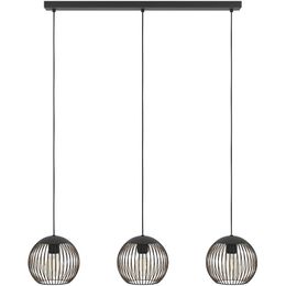 Eglo H&auml;ngeleuchte &raquo;ALMANZORA Pendellampe - Stahl - E27 - 3X60W - IP20&laquo; E27 1 Stk. H&auml;ngelampe, Deckenlampe, Wohnzimmer, Esszimmer, L90 x B20 x H110...
