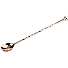 BUDDY'S Servierl&ouml;ffel Barl&ouml;ffel, L&auml;nge 28 cm, Edelstahl, mit Kegel-St&ouml;&szlig;el am Kopfende kupfer