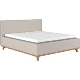 COTTA Polsterbett &raquo;MILLI I wahlweise mit Bettkasten&laquo; erh&auml;ltlich in den Gr&ouml;&szlig;en 160x200cm & 180x200cm beige Liegefl&auml;che L&auml;nge Breite: 200 cm x 180 cm