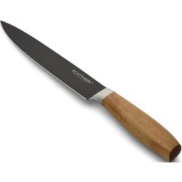 ECHTWERK Fleischmesser &raquo;Classic&laquo; aus hochwertigem Stahl, Akazienholzgriff, Black-Edition, 20 cm schwarz Stahl