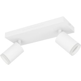 Eglo Deckenleuchte &raquo;MELITELLO-Z Spotlampe - Alu, Stahl - LED - 2X3, 7W - IP20&laquo; LED-Modul 1 Stk. Kaltwei&szlig; Neutralwei&szlig; RGB Warmwei&szlig;...