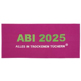 Egeria Strandtuch &raquo;ABI 2025&laquo; 75x180 cm, "ABI 2025-Alles in trockenen T&uuml;chern" deep magenta Obermaterial: 100% Baumwolle B/L: 75 cmx180 cm
