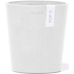 Ecopots Blumentopf &raquo;Morinda Orchidee 14 Wei&szlig;&laquo; f&uuml;r den Innenbereich wei&szlig; Kunststoff