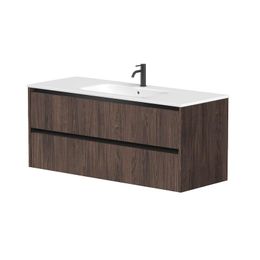 Welltime Waschtisch &raquo;City, Badm&ouml;bel, Badkommode, Badschrank, in verschiedenen Breiten&laquo; B/T/H: 81, 5/46/51, 5 cm, mit Soft-Close-Funktion, inklusive...