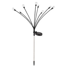Globo LIGHTING LED Solarleuchte &raquo;SOLAR&laquo; LED-Modul 1 Stk. Warmwei&szlig; Solarlampe f&uuml;r Garten, Toller Lichteffekt, mit Erdspie&szlig; schwarz