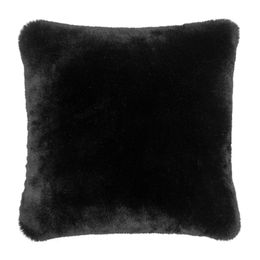 Pad Fellkissen &raquo;EVITA&laquo; Kunstfell, weich & kuschelig, verschieden Gr&ouml;&szlig;en black + unifarben Obermaterial: 100% Polyester B/L: 45 cm x 45 cm