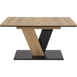 OTTO HOME S&auml;ulen-Esstisch &raquo;Altona&laquo; Esstisch, K&uuml;chentisch, ausziehbar auf 180 cm evoke eiche + evoke eiche + evoke eiche