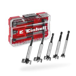 Einhell Forstnerbohrer &raquo;M-CASE&laquo; Set, Forstnerbohrer-Set, 5 Stk. tlg. rot