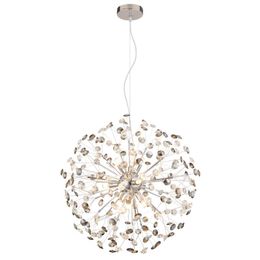 Globo LIGHTING H&auml;ngeleuchte &raquo;KATRINA&laquo; G9 1 Stk. Warmwei&szlig; Luster H&auml;ngelampe Esszimmer Esstisch-Lampe elegant verchromt