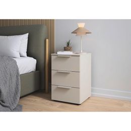 LeGer Home by Lena Gercke Nachtkommode »Nachttisch Nachtschrank Nachtkonsole SERINA eleganter Eyecatcher« mit 3 Schubkästen sowie hochwertigen...