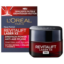 L'OR&Eacute;AL PARIS Gesichtspflege-Set &raquo;Revitalift Laser Gesichtspflegeset&laquo; mit Hyaluron transparent Tuchmaske reduziert Falten, festigt und hellt auf