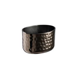 APS Dipschale &raquo;CRAFT, Aluminium, 8, 5 x 6, 5 cm&laquo; 1 tlg. aus Melamin Aluminium Dipschale geh&auml;mmert, robust, leicht und kompakt Gunmetal