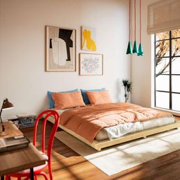 Karup Design Bettgestell &raquo;FSC Massivholz Futonbett, excl. Matratze, mit Lattenrost&laquo; Minimalistisches Design, ein zeitloser Klassiker f&uuml;r moderne...