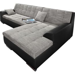 DOMO collection Ecksofa &raquo;Treviso viele Bez&uuml;ge, auch in Cord, L-Form, B/T/H: 267/80/83 cm&laquo; mit Bettfunktion, inkl. Zierkissen, Unser Dauertiefpreis...