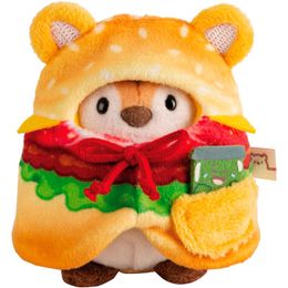 Nici Kuscheltier &raquo;mymochi, Set Tiger Tiggy 8 cm mit Gurkenglas und Hamburgerkost&uuml;m&laquo; beige Kuscheltier