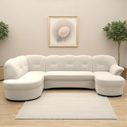 DOMO collection Wohnlandschaft &raquo;Flores auch in Leder-Bezug, B/T/H: 293/180/86 cm, U-Form&laquo; wahlw. mit Bettfunktion, wahlw. mit Federkern, Unser...