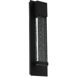 Eglo Wandleuchte &raquo;Villagrazia Wandlampe, Au&szlig;eneleuchte aus Alu und Glas, IP44, Lampe&laquo; LED-Modul 1 Stk. Warmwei&szlig; Wand-/Deckenleuchte - L12 x H30 x...