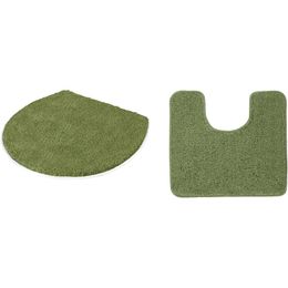 Kleine Wolke Badematte &raquo;RELAX&laquo; H&ouml;he 30 mm rutschhemmend beschichtet fu&szlig;bodenheizungsgeeignet Badteppich, Uni Farben, rechteckig, rund & als Set erh&auml;ltlich 
