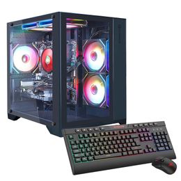 GAMEMAX Gaming-PC &raquo;Infinity Mini BK 7796 AMD Ryzen 7 5700X 5060Ti 16GB 1TB SSD&laquo; Windows 11 schwarz WLAN AC, 1x LAN, 3x Audio, 4x USB 3.2 Gen 1, 1x...