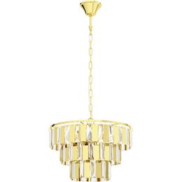 Eglo H&auml;ngeleuchte &raquo;ERSEKA Pendellampe - Stahl - E14 - 5X40W - IP20&laquo; E14 1 Stk. H&auml;ngelampe, Deckenlampe, Wohnzimmer, Esszimmer, H130 x &Oslash;38, 5 cm...