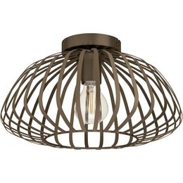 Eglo LED Deckenleuchte &raquo;ESPINAL Deckenlampe - Stahl - E27 - 1X40W - IP20&laquo; E27 1 Stk. Wohzimmerlampe, Esszimmerlampe, Flur, Schlafzimmer, H22 x &Oslash;38,5 