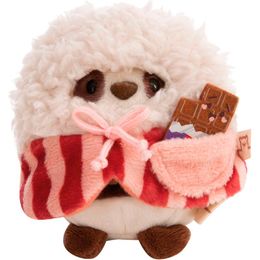 Nici Kuscheltier &raquo;mymochi, Set Panda Kono 8 cm mit Schokolade und Popcornkost&uuml;m&laquo; wei&szlig;
