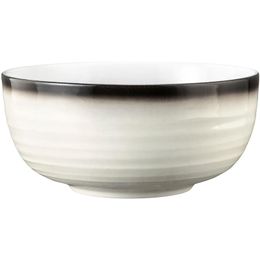 Seltmann Weiden M&uuml;slischale &raquo;Terra Corso&laquo; 1 Stk. aus Porzellan Schale 15 cm wei&szlig;, anthrazit, beige, grau