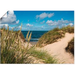 Artland Poster &raquo;Strand bei Vesterhav&laquo; Strand 1 Stk. tlg. ohne Rahmen Farbe Bild(er): naturfarben