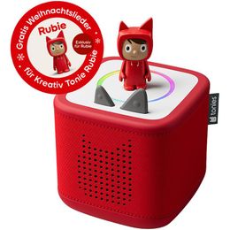 tonies Lautsprecher &raquo;Toniebox 2 Starter Set&laquo; Stereo (Bluetooth NFC WLAN Beleuchtungseffekte Kabellos Sleep Timer Wecker ) Kindersicher ab 1 rot 