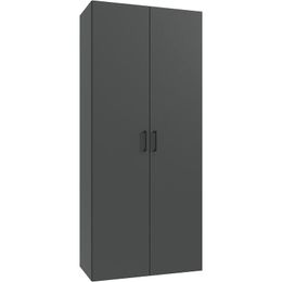 wimex Kleiderschrank &raquo;Mugano,in 3 Breiten, 2 Tiefen, viele Farben, Made in Germany&laquo; in Basic oder Premium Ausstattung, mit kurzen Griffen aus Metall schwarz