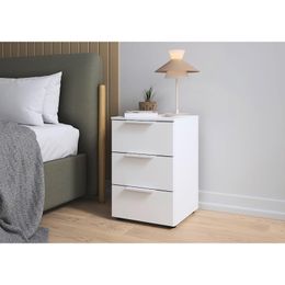 LeGer Home by Lena Gercke Nachtkommode »Nachttisch Nachtschrank Nachtkonsole SERINA eleganter Eyecatcher« mit 3 Schubkästen sowie hochwertigen...
